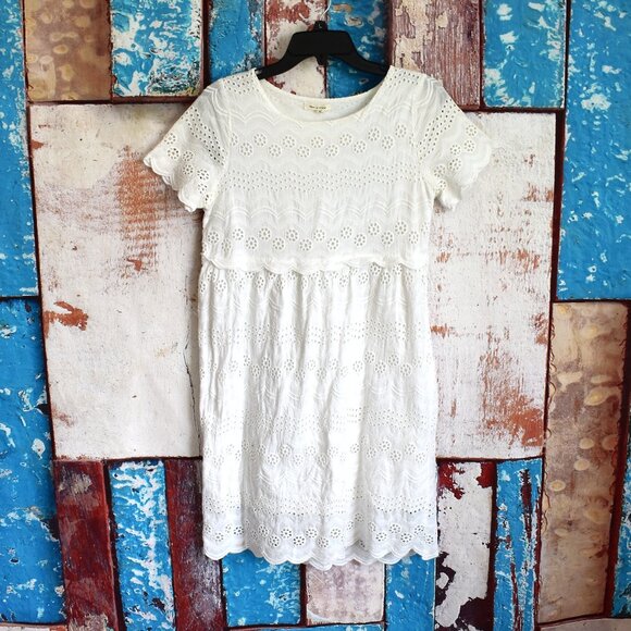 tea n rose | Dresses | Womens Tea N Rose Cotton Short Sleeve Eyelet Top ...
